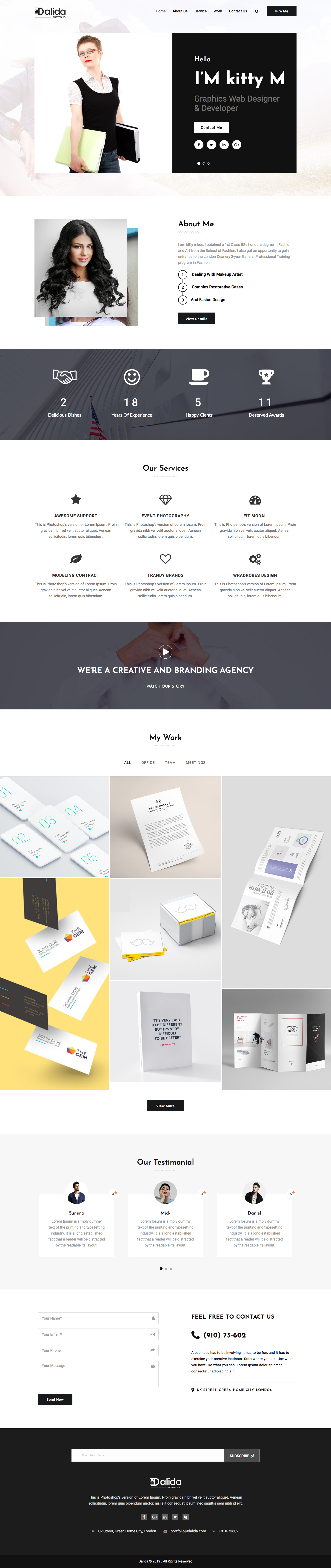 Dalida - Creative Multi-Purpose HTML Template by egprojets | ThemeForest